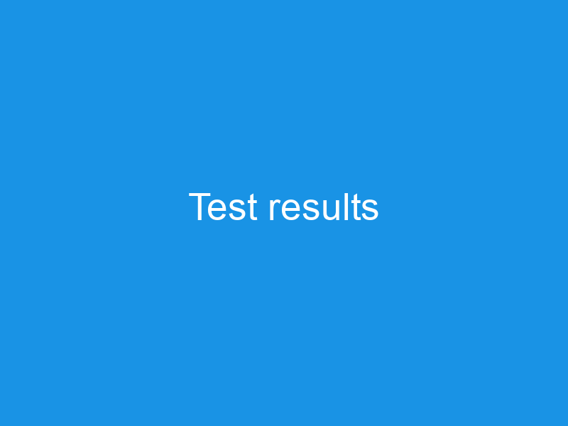 Test results - Oakenhall Medical Practice